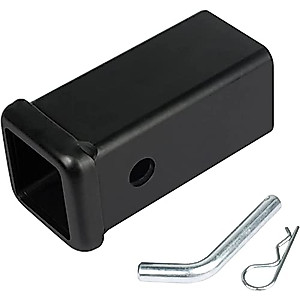 MAHLER GATES 2" Weld-on Trailer Hitch Receiver Tube, 2.5 inches to 2 inches Adapter with Hitch Pin and Clip for Custom Towing Systems, Workshop Builds Or Other Weld Projects