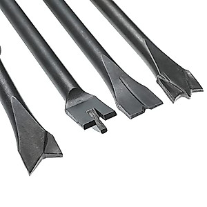 YaeTek 10 Pcs Air Hammer Pneumatic Chisels Tools including 9pcs 0.401'' Shank Smoothing Pneumatic Air Hammer Chisels Bits and High Carbon Steel Spring