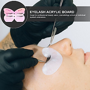 Beavorty Eyelash Display Pallets Acrylic Lash Tile Acrylic Eyelash Table Dedicated Extension Board Lash Eyelash Acrylic Board