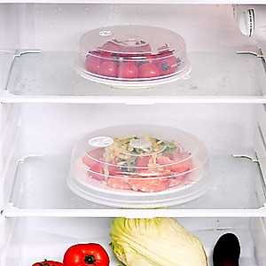 U-M Microwave Plate Cover with Steam Vents Dish Cover Microwave Splatter Cover Attractive