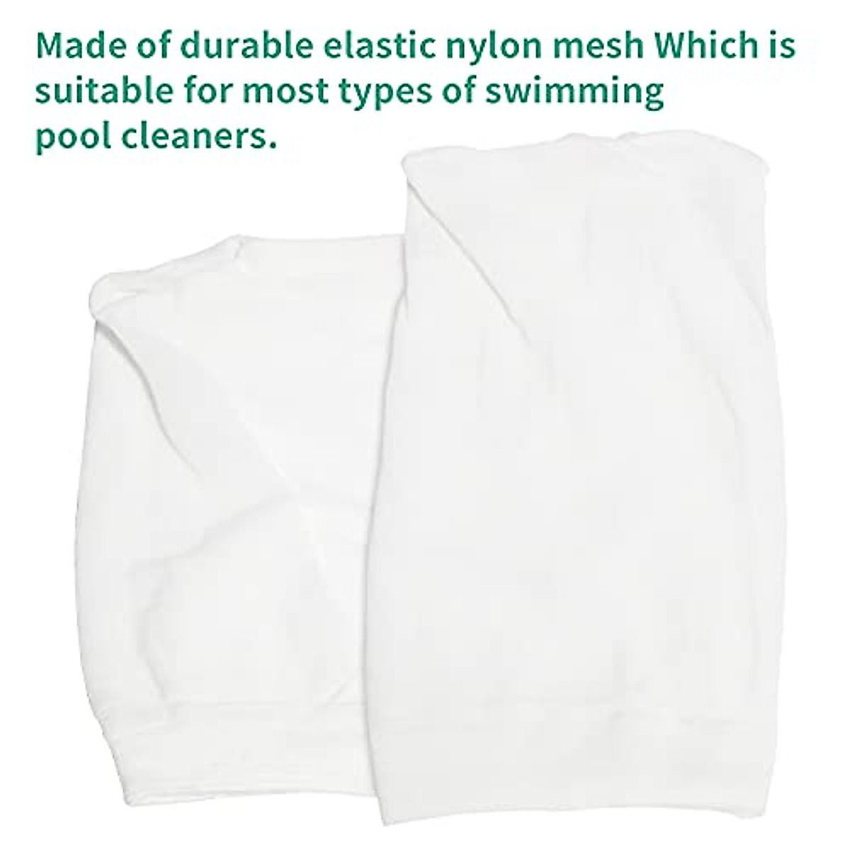 Pool Vacuum Cleaner Micro Filter Bag - Compatible with Water Tech Catfish Max CG Aqua Broom & Other nground or Above Ground Handheld Pool Blasters - 15 Pack (White)