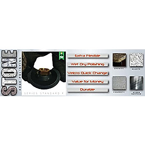 Stadea RBP101P Rubber Backing Pad Extra Flexible Backer Pad for Edges, Tight Corner Polishing - Arbor 5/8" 11