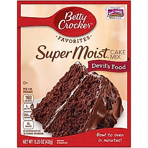 Betty Crocker Super Moist Devil's Food Cake Mix, 15.25 oz (Pack of 10)