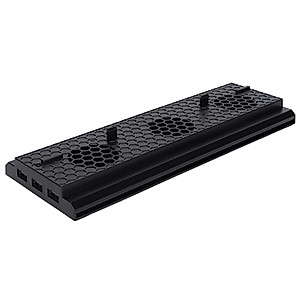 Vertical Cooling Stand for XboxOne X,3 USB Ports Cooling Stand Vertical Game Console Cooling Station with Light Bar for One X,Support Chargeing Controllers,Keyboards,Mobile Phones