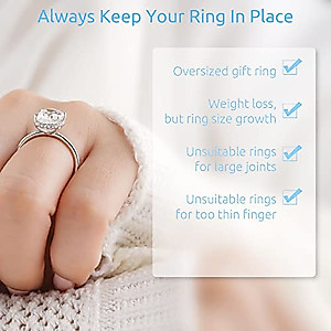 REIDEA Ring Adjuster, Invisible and Comfortable Non-Slip, Various Sizes to Fit Almost Rings