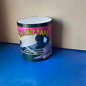 ZAUXO 4inX10ft Rubberized Seal Patch Tape - Waterproof Tape Seal and Patch Leaks for Home RV Roof Plumbing and Pool Repairs, Underwater, Indoor Outdoor