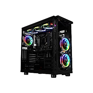 Thermaltake Riing Plus 12 RGB TT Premium Edition 120mm Software Enabled Circular 12 Controllable LED Ring Case/Radiator Fan - Five Pack - CL-F054-PL12SW-A