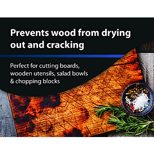 Premium 100% Pure Food Grade Mineral Oil USP, 1 Quart (32 Ounces), Butcher Block and Cutting Board Oil