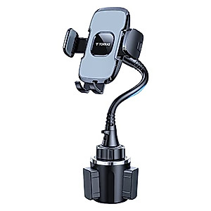 TORRAS [Truck Friendly 15in Car Cup Holder Phone Mount [Easily Install & Adjustable] Long Gooseneck Cupholder Cell Phone Mount for Car Truck Fit with iPhone 13 12 Pro Max Samsung Galaxy S22 S21 & All