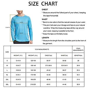 Men's UPF 50+ Long Sleeve Shirts UV Sun Protection Quick Dry Workout Shirts for fishing Running Hiking white S