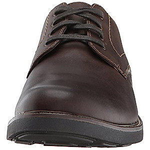 Dockers Mens Parkway Leather Dress Casual Oxford Shoe with Stain Defender, Dark Brown, 11 W