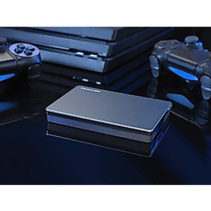 Toshiba Canvio Gaming 2TB Portable External Hard Drive USB 3.0, Black for PlayStation, Xbox, PC & Mac - HDTX120XK3AA