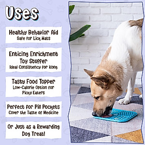 Zoomie Butter Stress & Anxiety Dog Peanut Butter Spread Supplement, All Natural Calming Dog Treat. Human Grade & Safe Puppy Food, Passion Flower for Separation Anxiety, Behavior Aid, USA Grown & Made