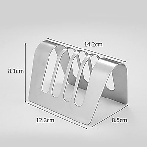Jueyhapy Toast Holder 4 Slots Loaf Stand Stainless Steel Tool Cooling Grid