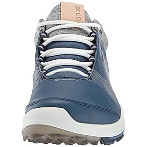 ECCO Women's Biom Hybrid 3 Gore-Tex Golf Shoe, Denim Blue Yak Leather, 5-5.5