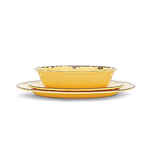 Fox Run Melamine Dinnerware Set, 12-Pieces, Multicolor