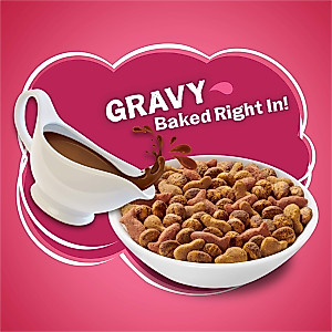 Purina Friskies Dry Cat Food, Gravy Swirlers - 3.15 lb. Bag