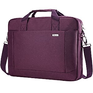 Voova Laptop Bag Case 16 15.6 15 Inch Laptop Briefcase,Expandable Computer Shoulder Messenger Bag Waterproof Carrying Case with Tablet Sleeve for Men Women,Business Office Travel College School,Purple