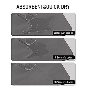 GOPAS Coffee Mat, Hide Stain Coffee Bar Mat for Countertop Dish Drying Mat for Kitchen Counter Absorbent Mat Fit Under Coffee Machine Coffee Pot Appliance Mats