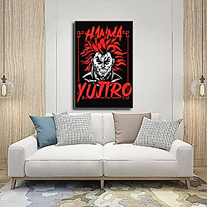 Baki Hanma Poster Hanma Yujiro Poster (2) Canvas Poster Posters for Room Aesthetic Art Poster Print Poster 12x18inch(30x45cm) Unframe-style