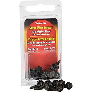 Screws Hex Stove Pipe Blk Znc
