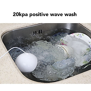 Mini USB Dishwasher, USB 100 to 240V 15 Minutes Smart Shutdown Portable Dish Washing Machine High Pressure Water Spray for Dorm (US Plug)