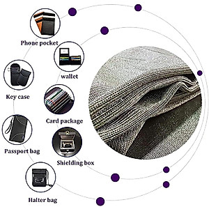 Wzglod Anti Radiation Silver Fiber Fabric Conductive Faraday Cloth EMI RFID Protection Material for Clothes Making Or RF/EMI/EMF/LF Blocking/Shielding,5m/196.85in (Size : 4m/157.48in)