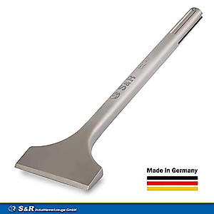 S&R Spade Chisel SDS Max 11.81" x 3.15" (300 X 80 mm), Optimized Geometry MADE IN GERMANY
