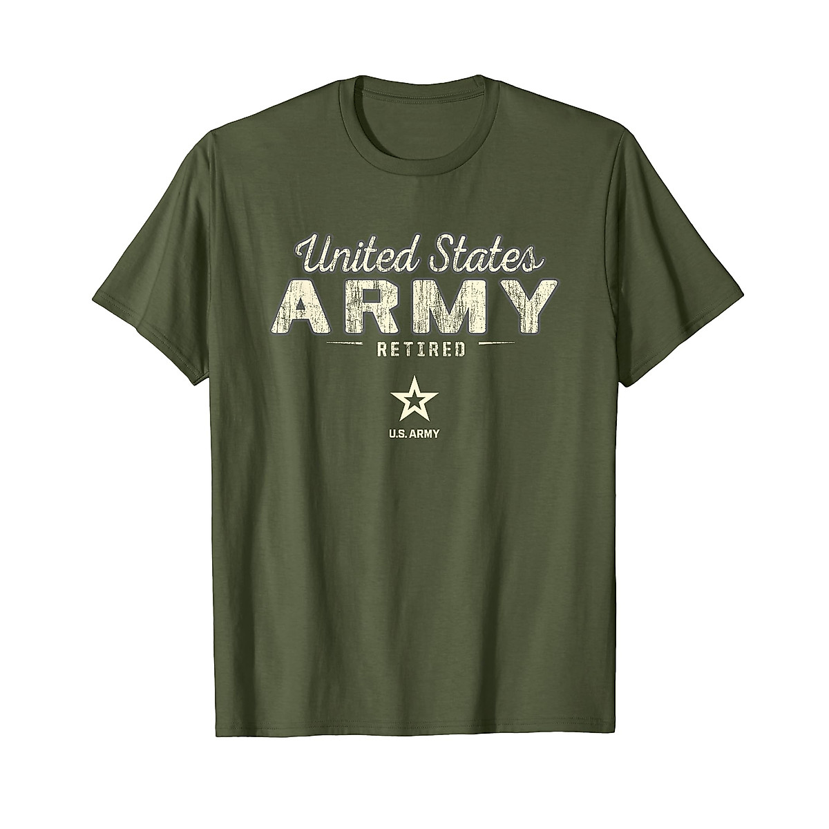 United States Army Military Retired Vintage T-Shirt