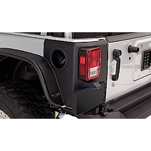 Bushwacker Trail Armor Rear Corner Covers | 2-Piece Set, Black, Textured Finish | 14009 | Fits 2007-2018 Jeep Wrangler JK 2-Door