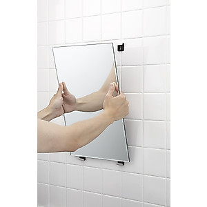 Topre Corporation Bath Mirror, Replacement Mirror, Approx. 18.1 x 14.0 inches (45.7 x 35.6 cm), Thickness 0.2 inches (5 mm), Moisture Resistant, Easy Installation, Made in Japan N-4, 1 Piece