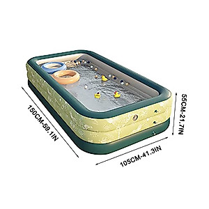 Family Full-Sized Inflatable Swimming Pool for Kids and Adults Home Indoor Outdoor Garden Backyard Swimming Pool