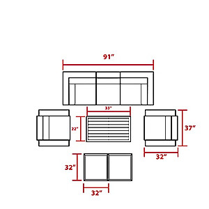 TK Classics MONTEREY-08a-WHITE Monterey Seating Outdoor Furniture, Sail White