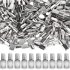 FANDAMEI Metal Nickel Shelf Pins Spoon Shaped Cabinet Support Pegs Holder (200 Packs, 5mm)