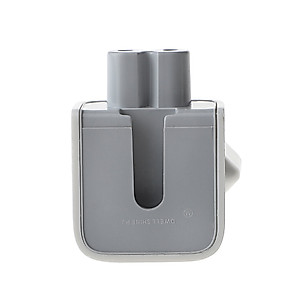 WOVTE Europe Plug Converter Travel Charger Adapter for Apple iBook MacBook White Pack of 2