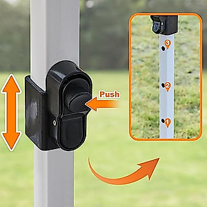 TUKAILAI 10x10ft Pop Up Gazebo, Water-Resistant UV Block Sun Shade Shelter with 4 Sidewalls 1 Door & 3 Windows, Outdoor Instant Canopy Tent for Garden Patio Camping Party Event (Cream)