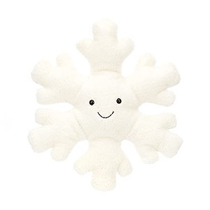 Jellycat Amuseables Snowflake Stuffed Toy, Medium 12 inches | Winter Plush and Décor