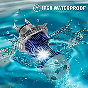 DZG H4 Motorcycle LED Headlight Bulb 9003 HB2 HS1 P43t 6500K High Low Beam Light Conversion Kit 2 Yr Warranty, 1 Pack