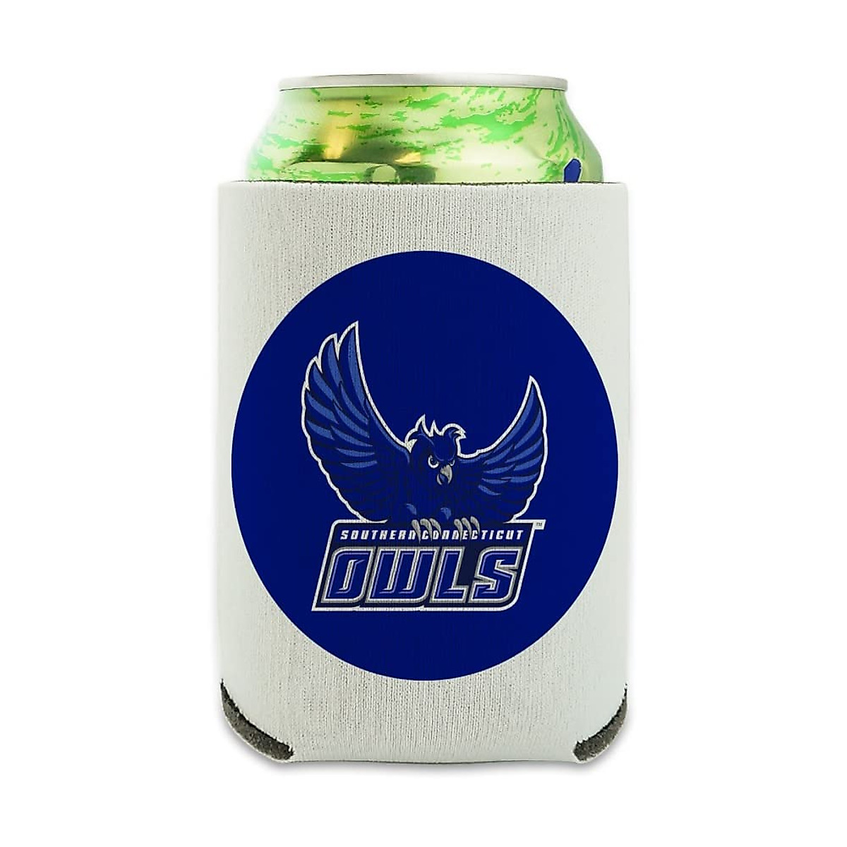 Southern Connecticut State University Primary Logo Can Cooler - Drink Sleeve Hugger Collapsible Insulator - Beverage Insulated Holder