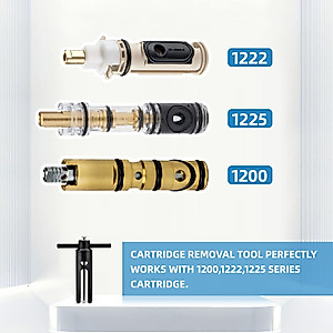 YIBEICO 104421-U Cartridge Removal Tool, Cartridge Extraction Tool Compatible with Moen 1200, 1222, & 1225 Single Handle Cartridges, Shower Plumbing Tool for Moen Posi-Temp Valve