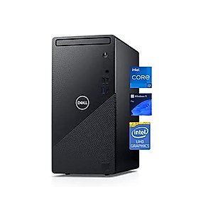 Dell [Windows 11 Pro] Inspiron Business Desktop Computer, 10th Gen Intel Core i7-10700, 32GB RAM, 1TB SSD, Intel UHD Graphics 630, Wi-Fi 6, Bluetooth, VGA, HDMI, RJ-45