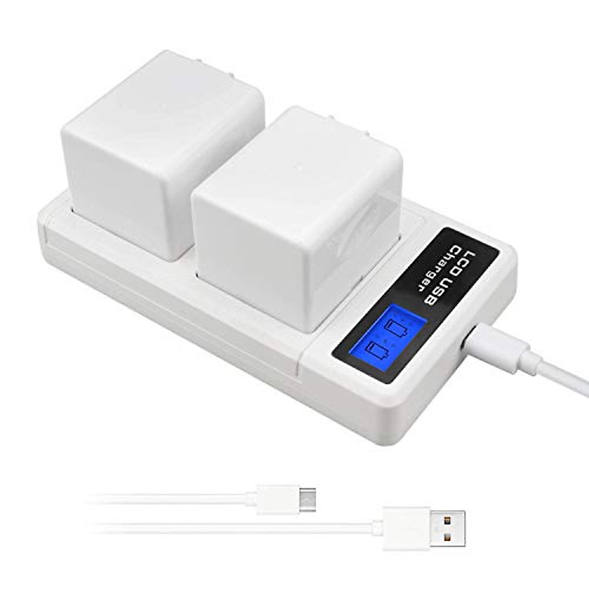 HSX Charging Station and 2- Pack 2440mAh Rechargeable Battery for Arlo Pro/Pro 2 Camera[7.2V/2440mAh/17.57Wh] (Charger Included)