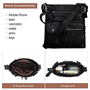 KL928 Purses for Women Small Crossbody Bags Shoulder Handbags, 01-Black