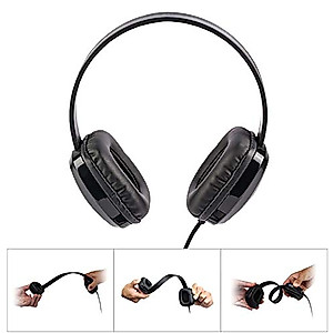 Cyber Acoustics 3.5mm Stereo Headphones for PCs and Other 3.5mm Devices in The Office, Classroom or Home (ACM-6004)