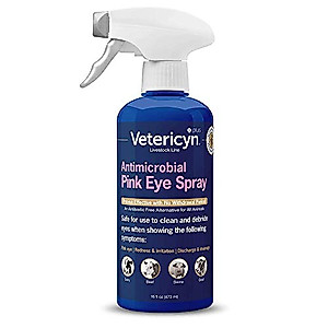 Pink Eye Spray by Vetericyn | Eye Spray for All Animals to Relieve Redness, Irritation, and Discharge - 16-ounce