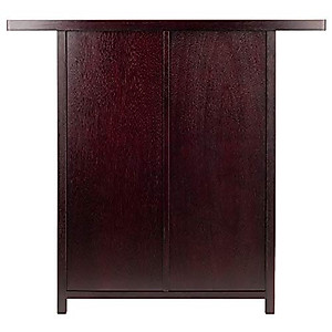 Winsome Macon Bar Wine Cabinet, Espresso