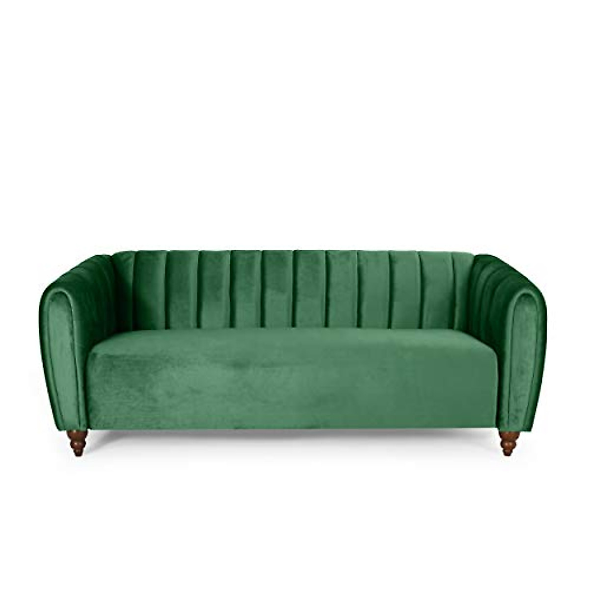 Christopher Knight Home Richland Sofas, Emerald + Walnut