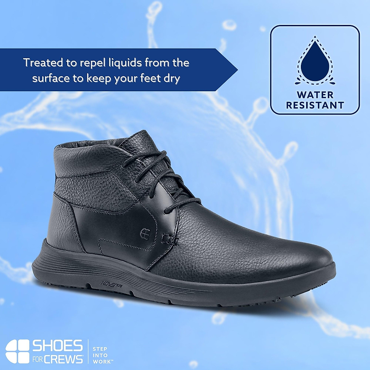 Shoes for Crews Men's Holden Sneaker, Black, 9.5