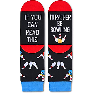 Funny Bowling Gifts For Men, Gifts For Bowlers Men, Bowling Gifts And Novelties, Mens Bowling Socks Funny Stocking Stuffers
