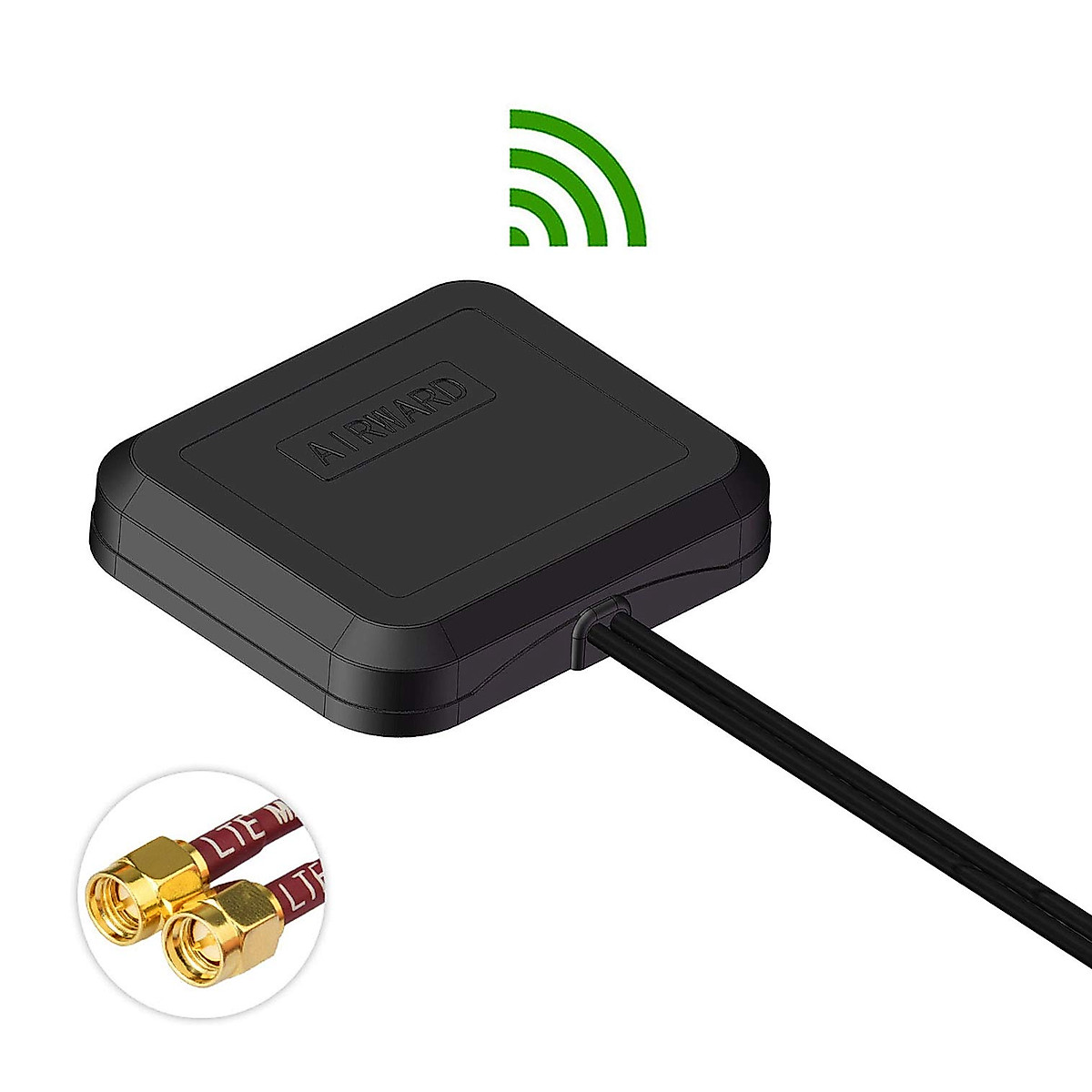 Bingfu 4G LTE Adhesive Magnetic Mount Antenna MIMO SMA Male 4G LTE Antenna Compatible with 4G LTE Wireless Router Home CPE Router Mobile Modem Hotspot Industrial IoT Router Cellular Gateway